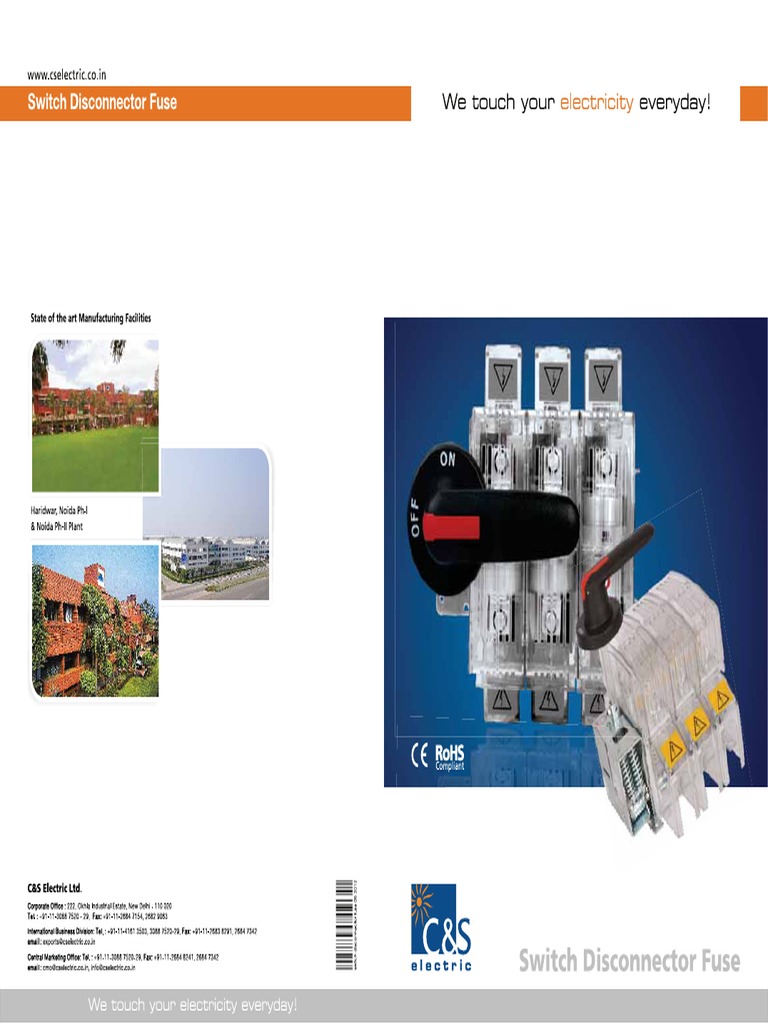 Switch Disconnector Fuse Units | PDF
