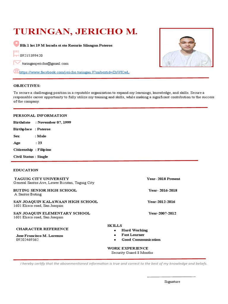 Turingan, Jericho M | PDF | Cognitive Science | Cognition