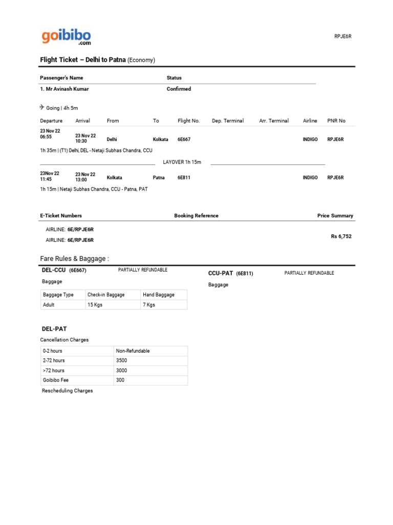 Goibibo Document (1) Avinash Paneer Wala | PDF | Civil Aviation | Airlines