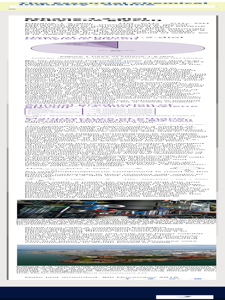 Ethane-1,2-Diol (Ethylene Glycol) PDF | PDF | Secondary Sector Of The Economy | Chemistry