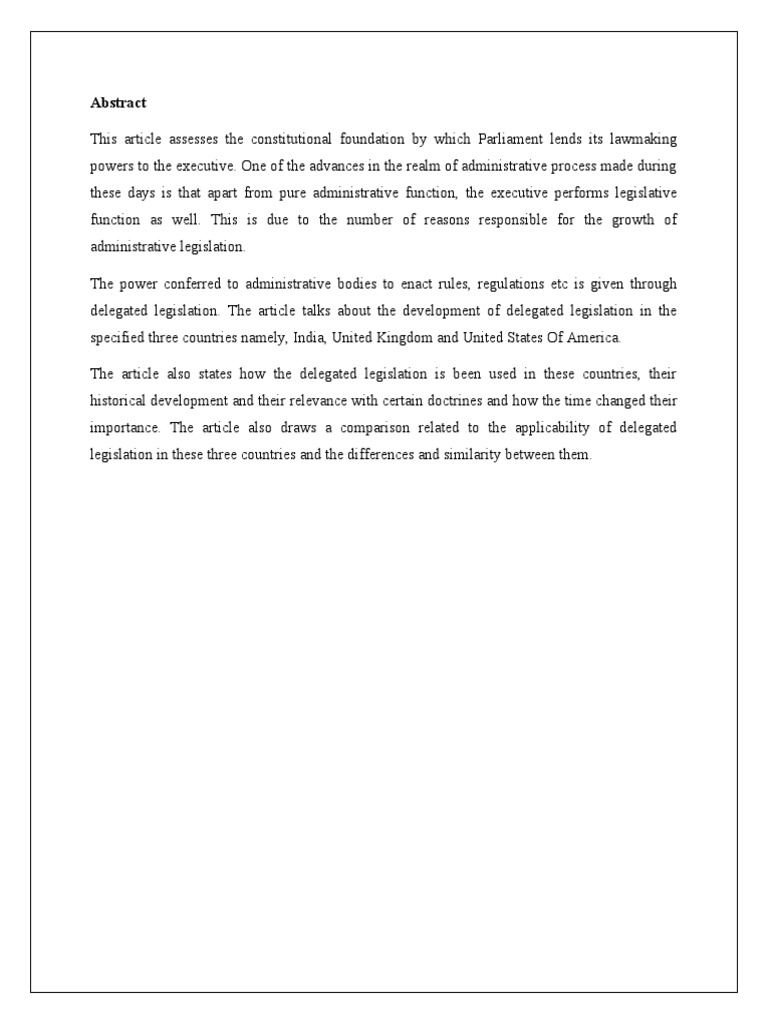 Administrative Law Research Paper | PDF | Administrative Law ...