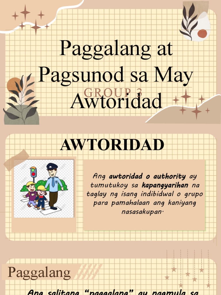 Esp (Paggalang at Pagsunod Sa Awtoridad) | PDF
