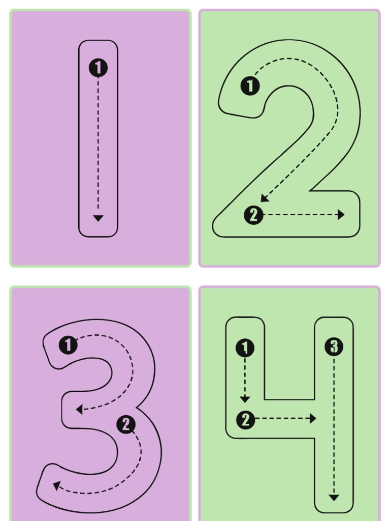 _Number Tracing Flashcards.pdf | PDF