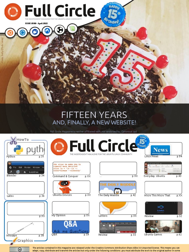 Full Circle Magazine 180 | PDF | Operating System | Installation ...