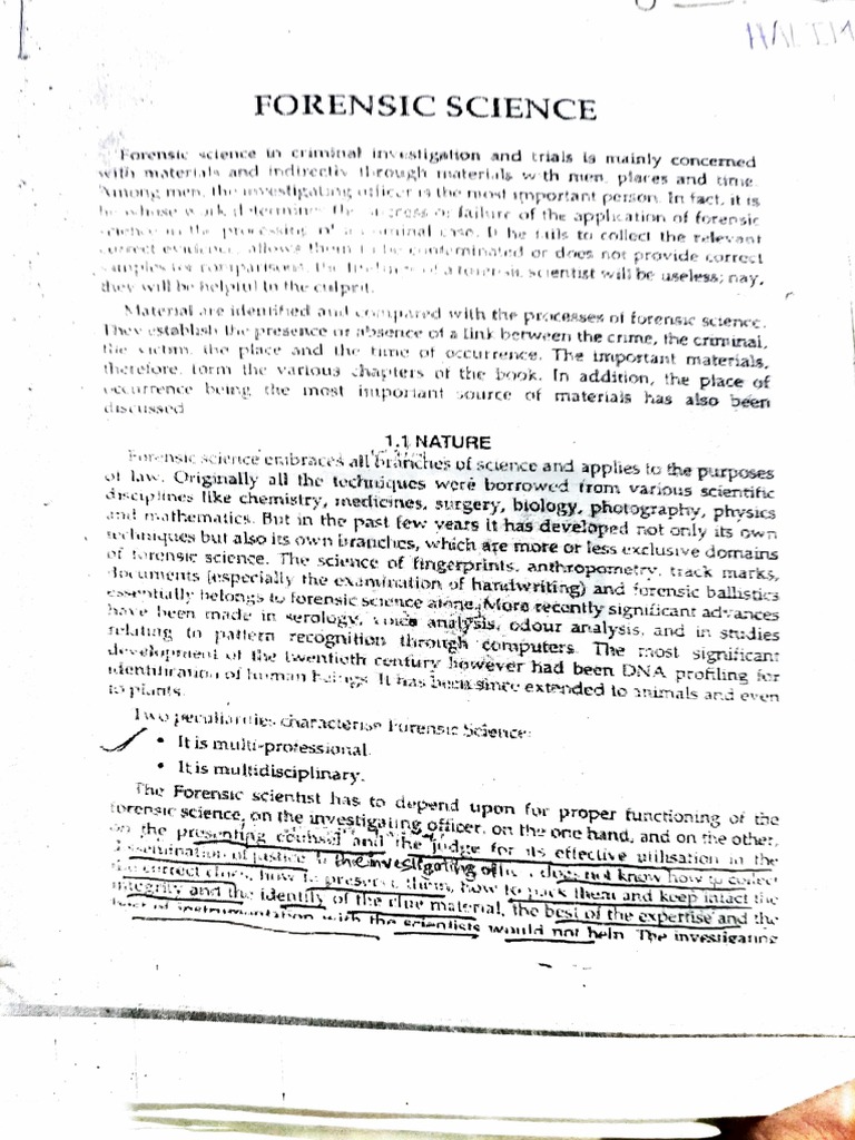Nature Need and Functions of Forensics | PDF | Forensic Science | Crimes