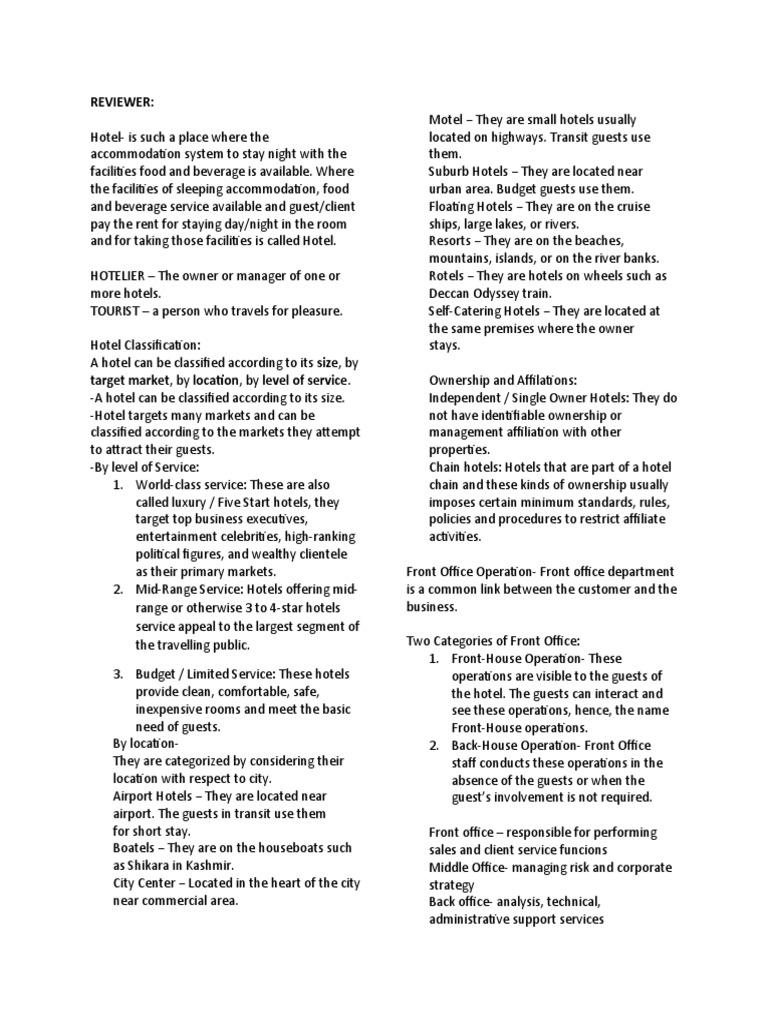 Reviewer | PDF | Hotel | Credit Card