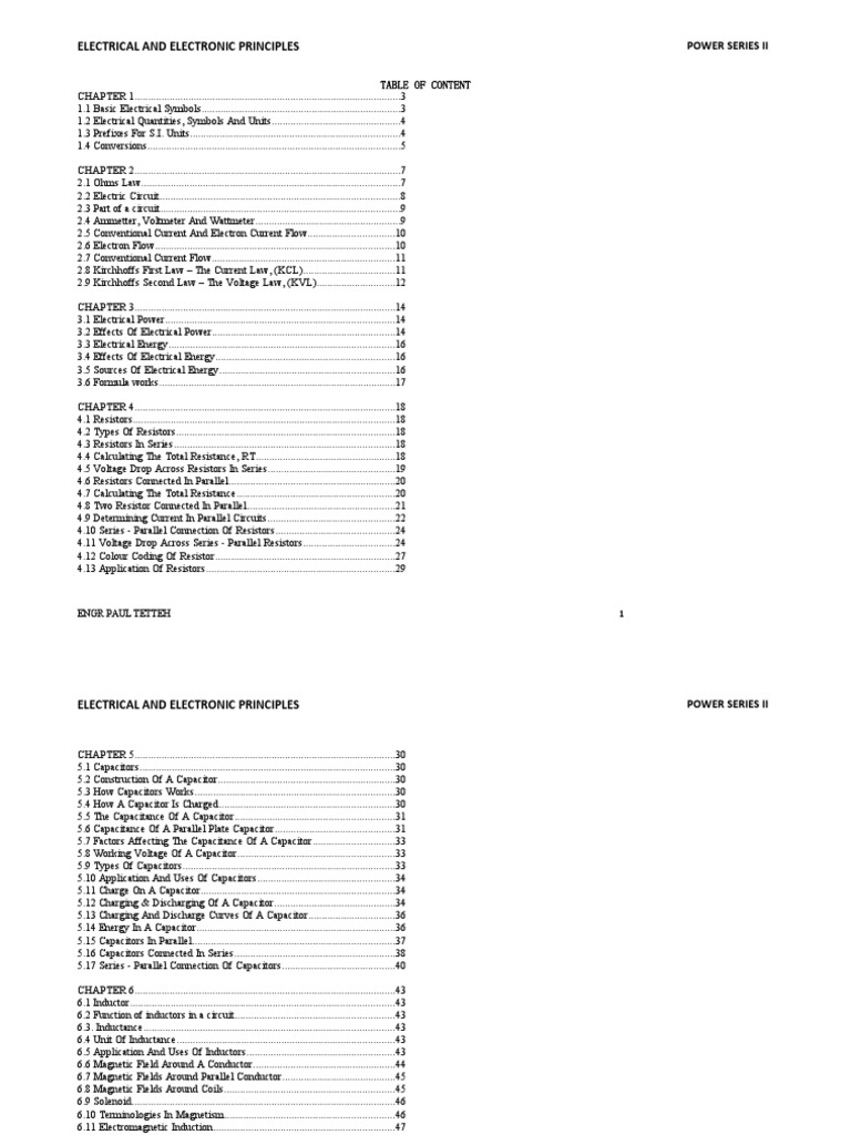 First Year Handout March 2021 | PDF | Capacitor | Inductance