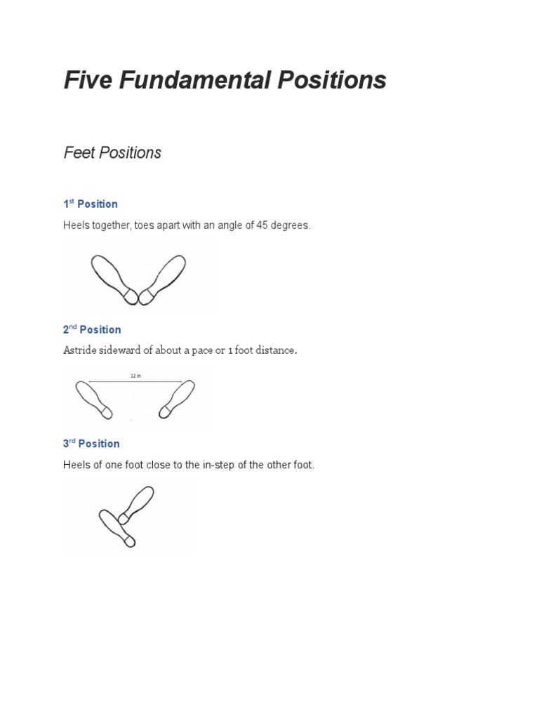 Five Fundamental Positions | PDF