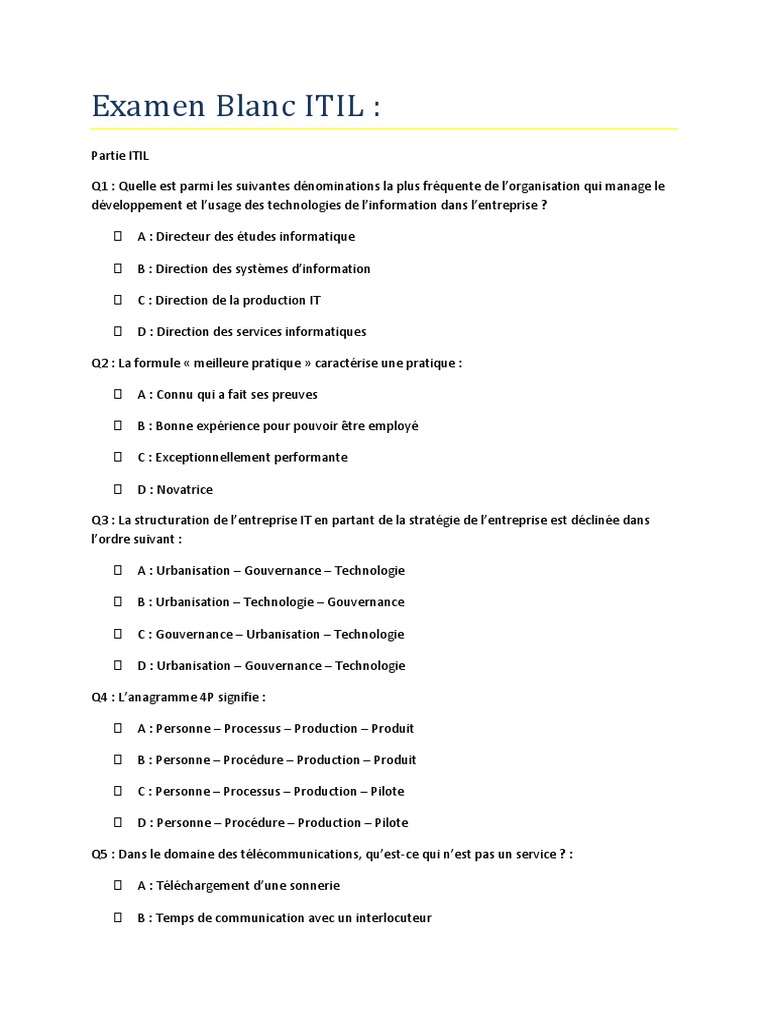 ITIL | PDF | Itil | Audit