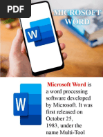 1.1 1. Introduction To MS Word 2021 | PDF | Microsoft Word | Operating ...