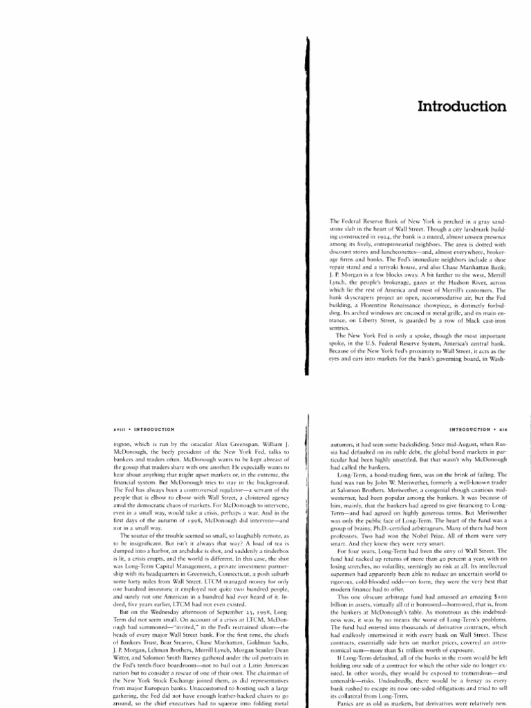 When Genius Failed The Rise and Fall of Long Term Capital Management ...