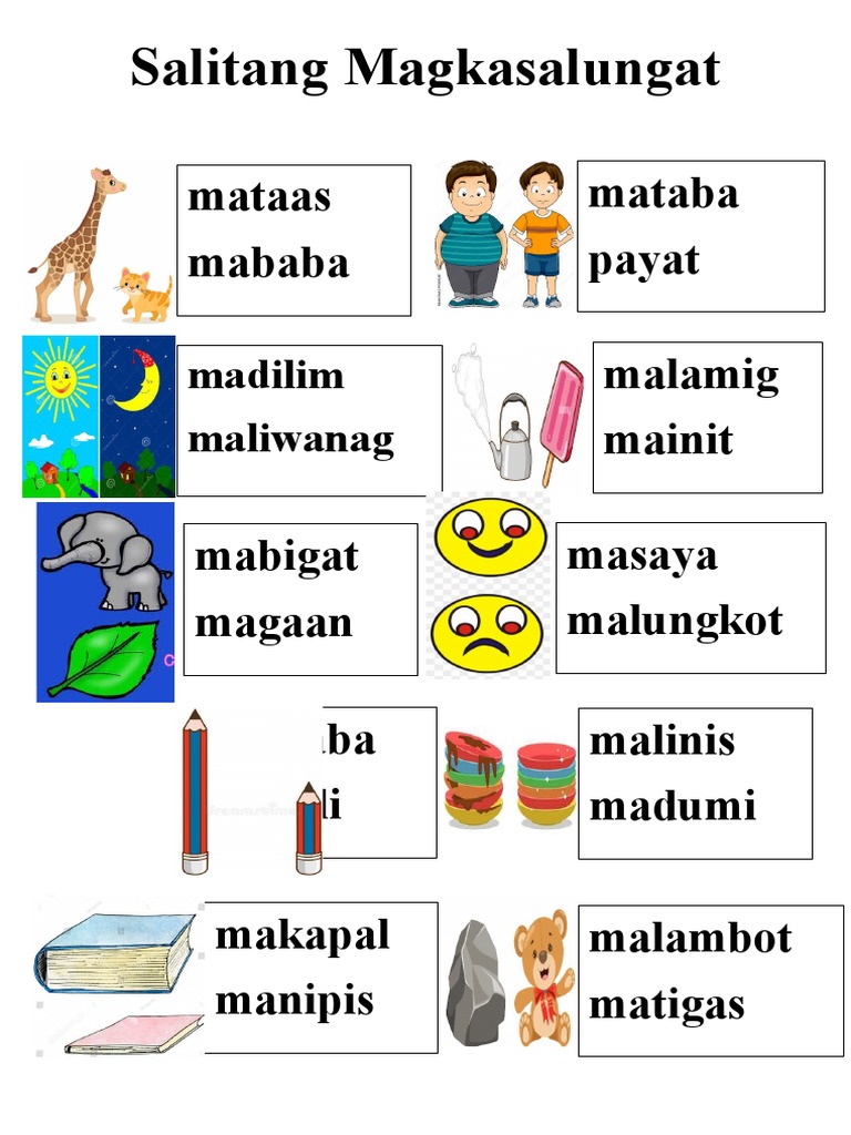 Salitang Magkasalungat | PDF