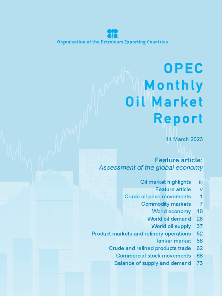 OPEC MOMR March 2023 | PDF | West Texas Intermediate | Price Of Oil