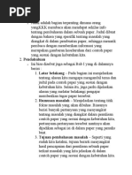 Contoh Cara Membuat Paper Kuliah Yang Baik Dan Benar | PDF