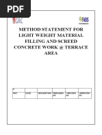 VDF Flooring Method Statement | PDF | Concrete | Flooring