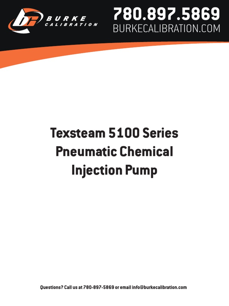 Texsteam 5100 Chemical Injection Pump | PDF | Valve | Pump