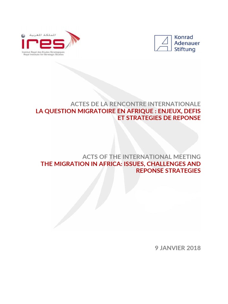 ACTES MIGRATION EN AFRIQUE - Docx - 0 | PDF | Migration humaine | Réfugié