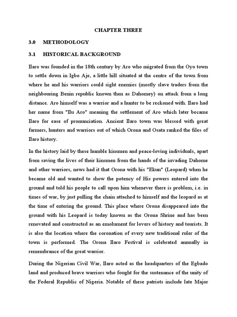 History and Geography of Ilaro, Ogun State | PDF