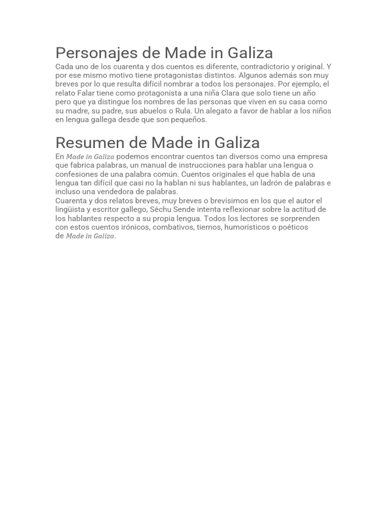 Made in Galiza | PDF