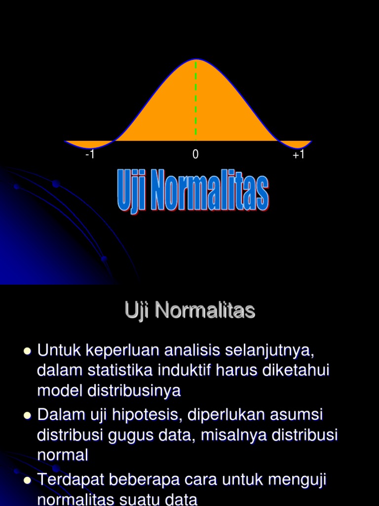 Uji Normalitas - Pertemuan 4 PDF | PDF