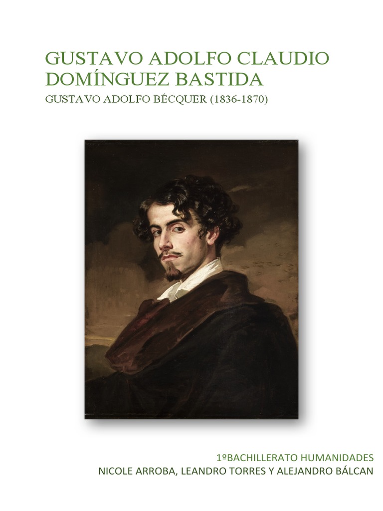 GUSTAVO ADOLFO CLAUDIO DOMÍNGUEZ BASTIDA | PDF | Poesía