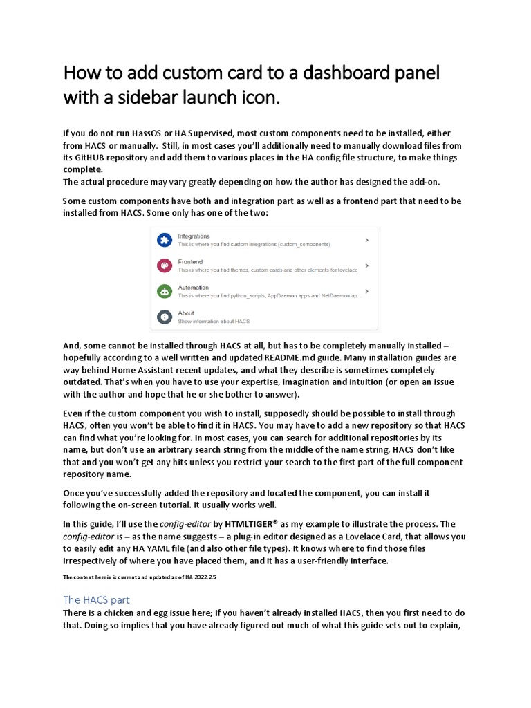 How To Add Config Editor To HA | Download Free PDF | Zip (File Format) | Computer File