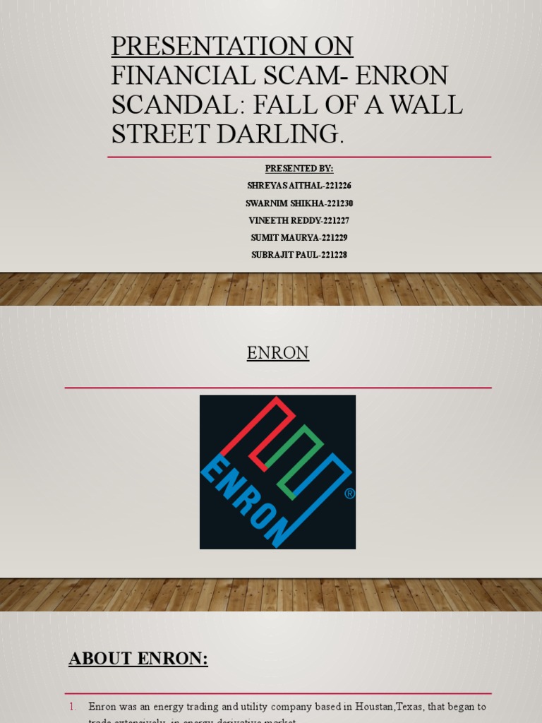 Enron Scandal: A Financial Collapse Overview | PDF | Enron | Accounting