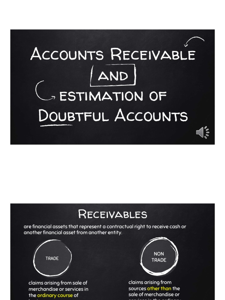 Accounts Receivable and Doubtful Accounts | PDF | Business | Finance ...