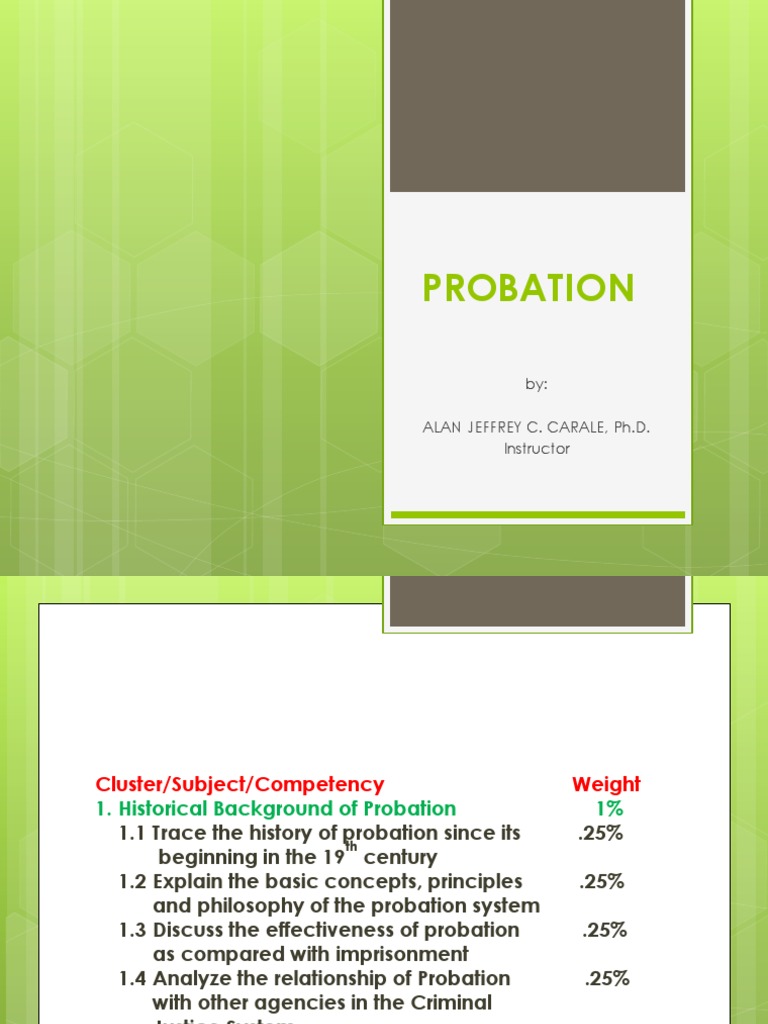 Probation | PDF | Probation | Parole