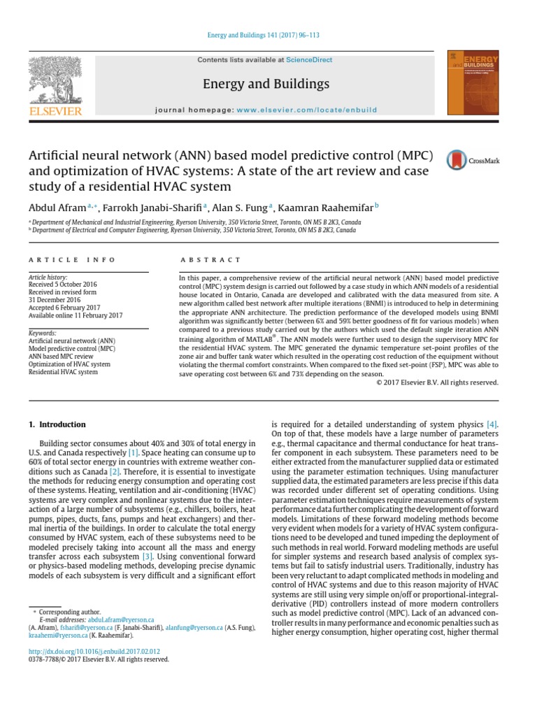 Afram Et Al. - 2017 - Artificial Neural Network (ANN) Based Model ... Afram Et Al. - 2017 - Artificial Neural Network (ANN) Based Model ...
