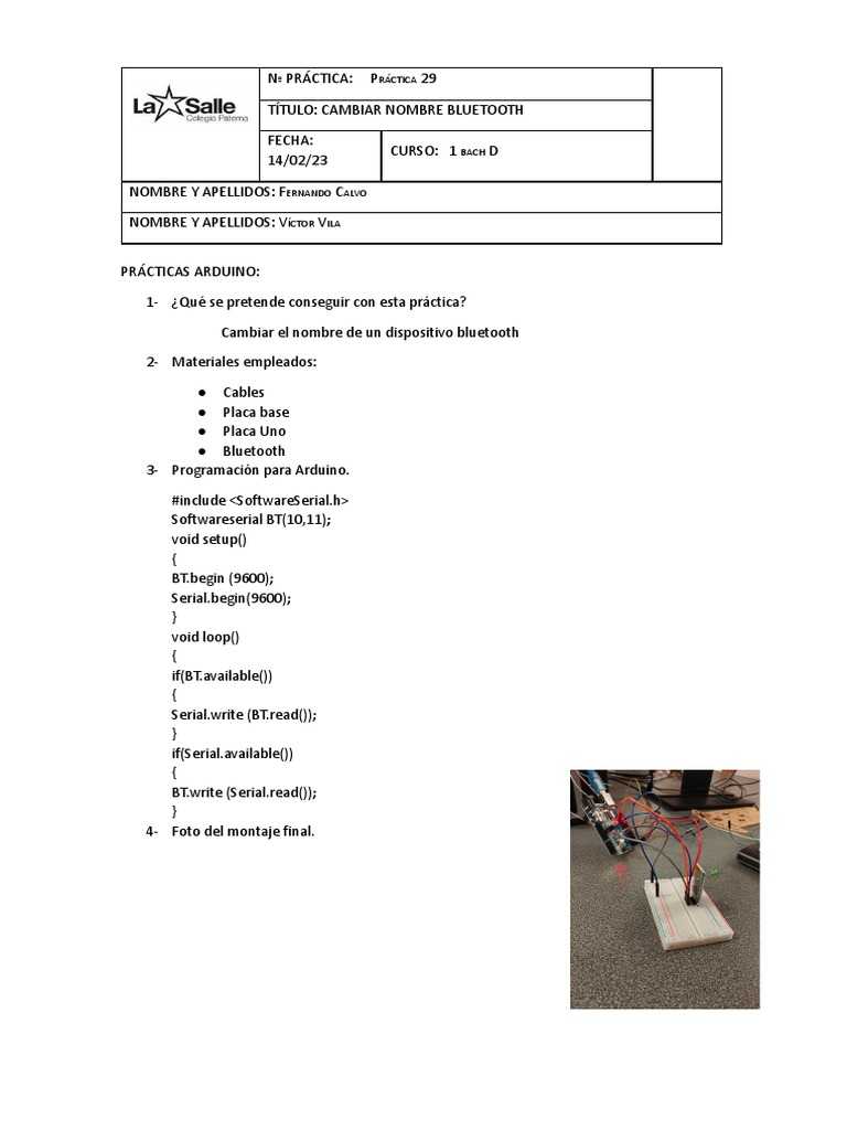 Practica Arduino 29 | PDF