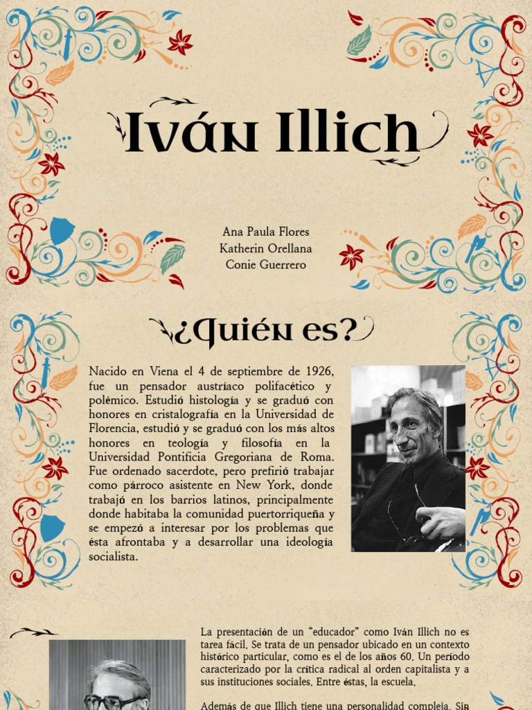 Iván Illich | PDF | Crecimiento personal y profesional | Ciencias sociales