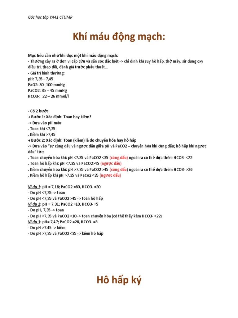 Tổng hợp thực tập thăm dò chức năng K41 | PDF