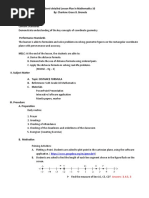 Semi-Detailed Lesson Plan - Distance and Midpoint Formula Grade 10 ...