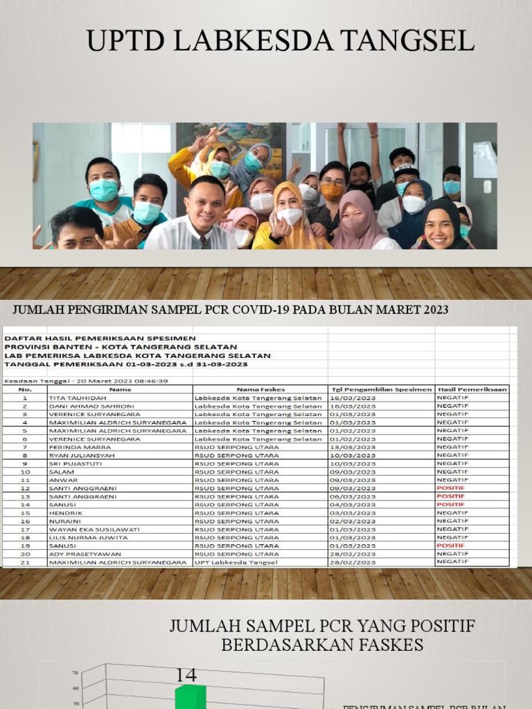 LABKESDA - Laporan Bulanan MARET 2023 | PDF