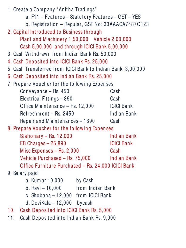 Tally Exercise 006 | PDF | Business | Economies