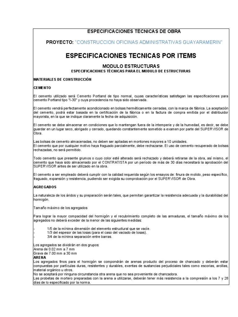 Eett Guayaramerin | PDF | Hormigón | Cemento