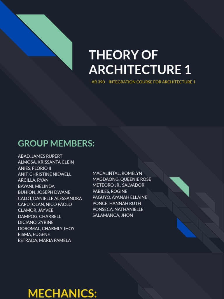 Theoryofarchitecture1 - 10471 - 10661516 - THEORY OF ARCHITECTURE 1-1 ...