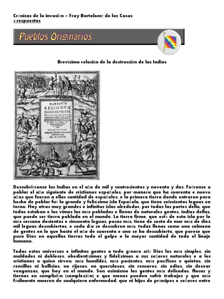 Crónicas de La Invasión Fray Bartolome de Las Casas | PDF | Religión y ...