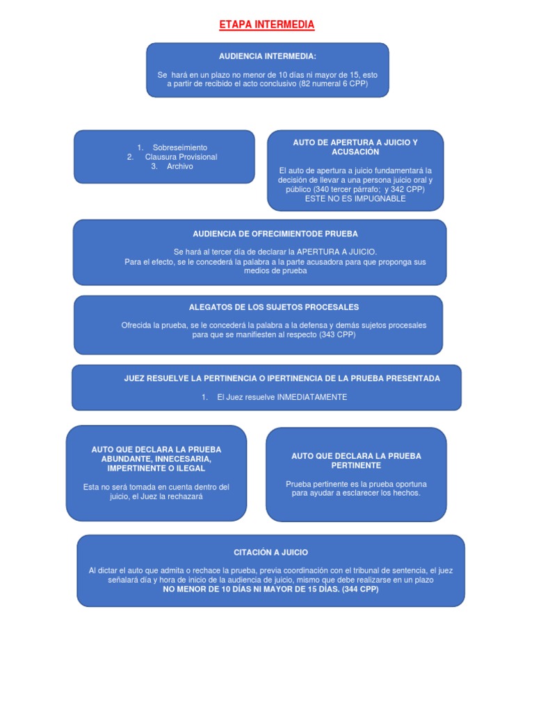 Esquema Etapa Intermedia | PDF