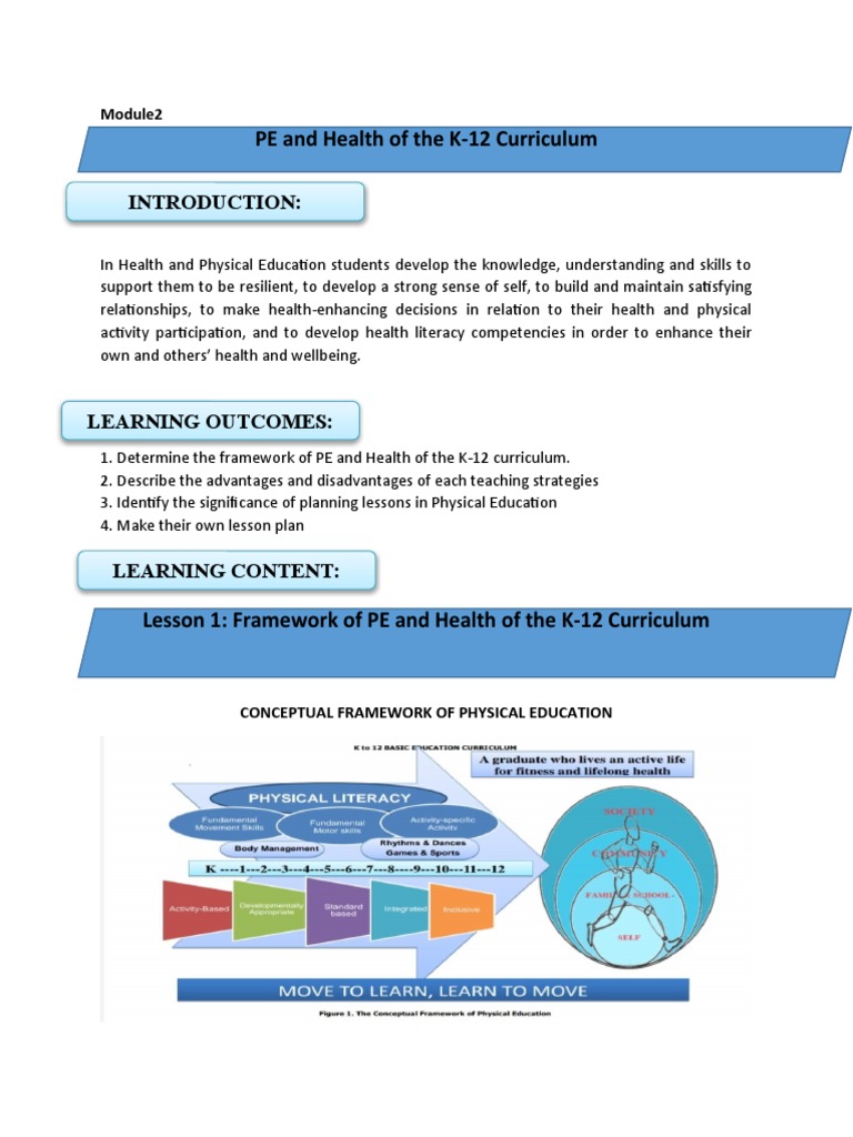 Lesson 4 Teaching PE | Download Free PDF | Learning | Curriculum