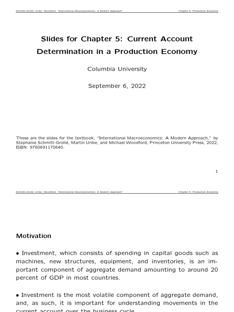 05 Slides Production PDF | PDF | Production Function | Macroeconomics