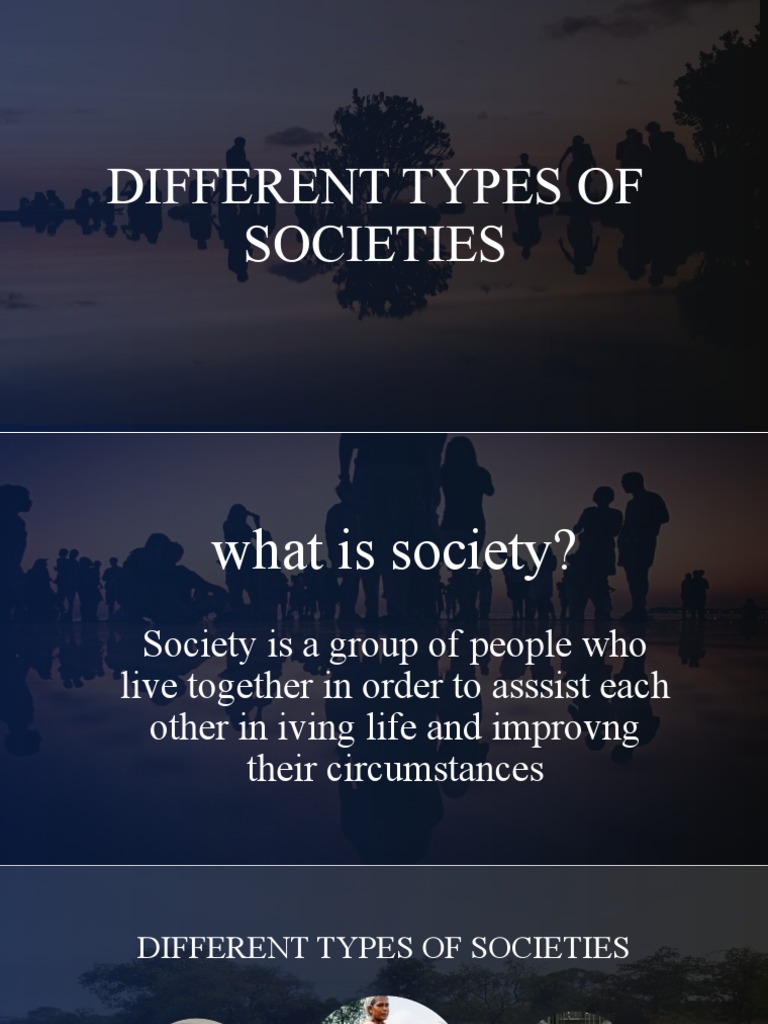 Different Types of Societies1 | Download Free PDF | Society | Pastoralism
