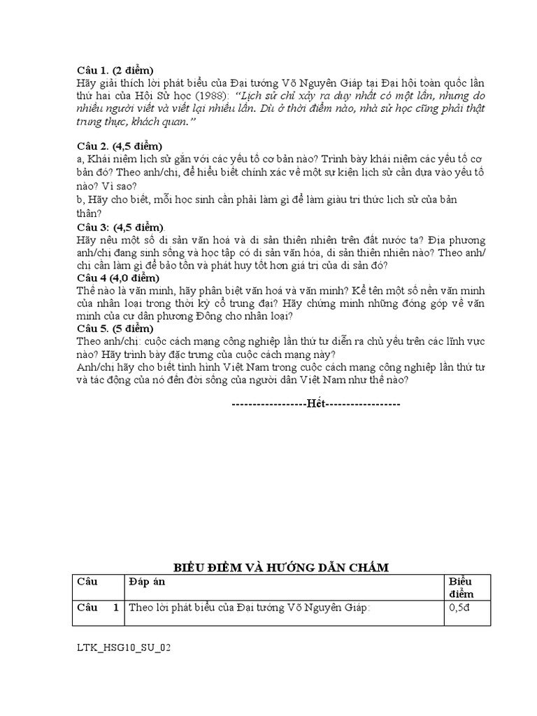 LTK - HSG10 - SU - 02 Mới | PDF