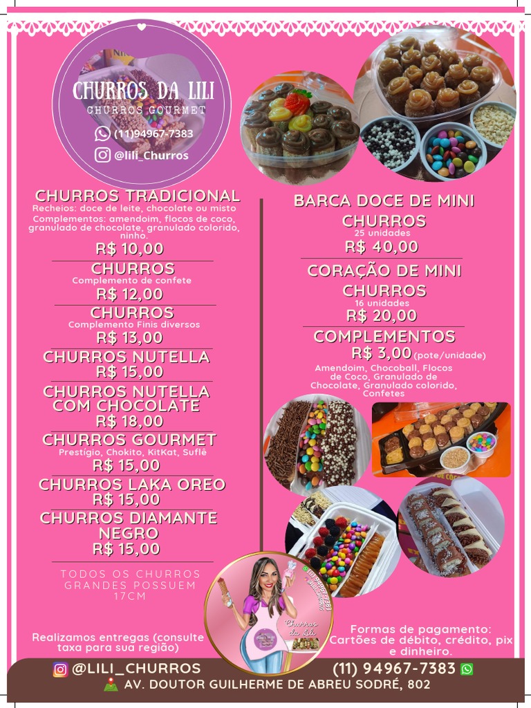 churros cardapio | PDF