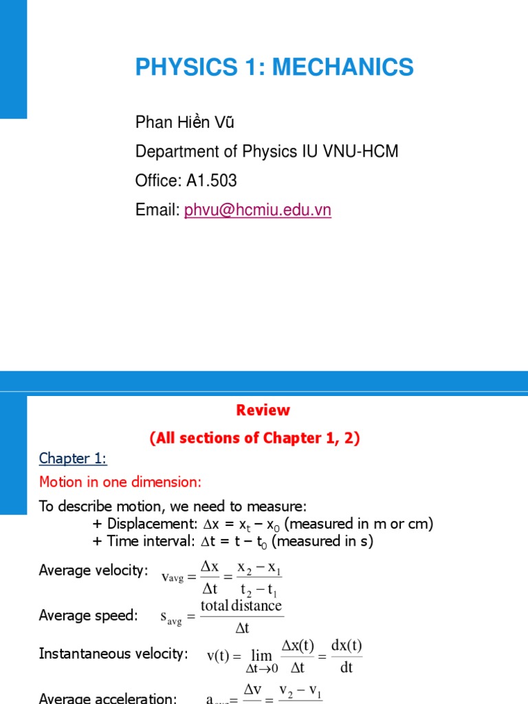 P1 - Midterm Review | PDF | Acceleration | Force