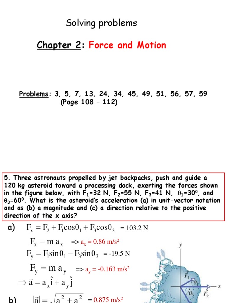 Chap2-Phy1 SampleProblems PDF | PDF | Tension (Physics) | Force