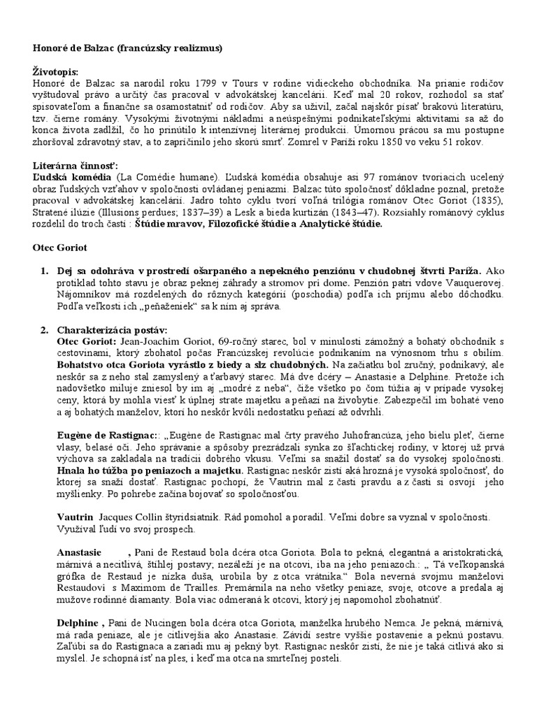 Otec Goriot 2roc 2021 | PDF