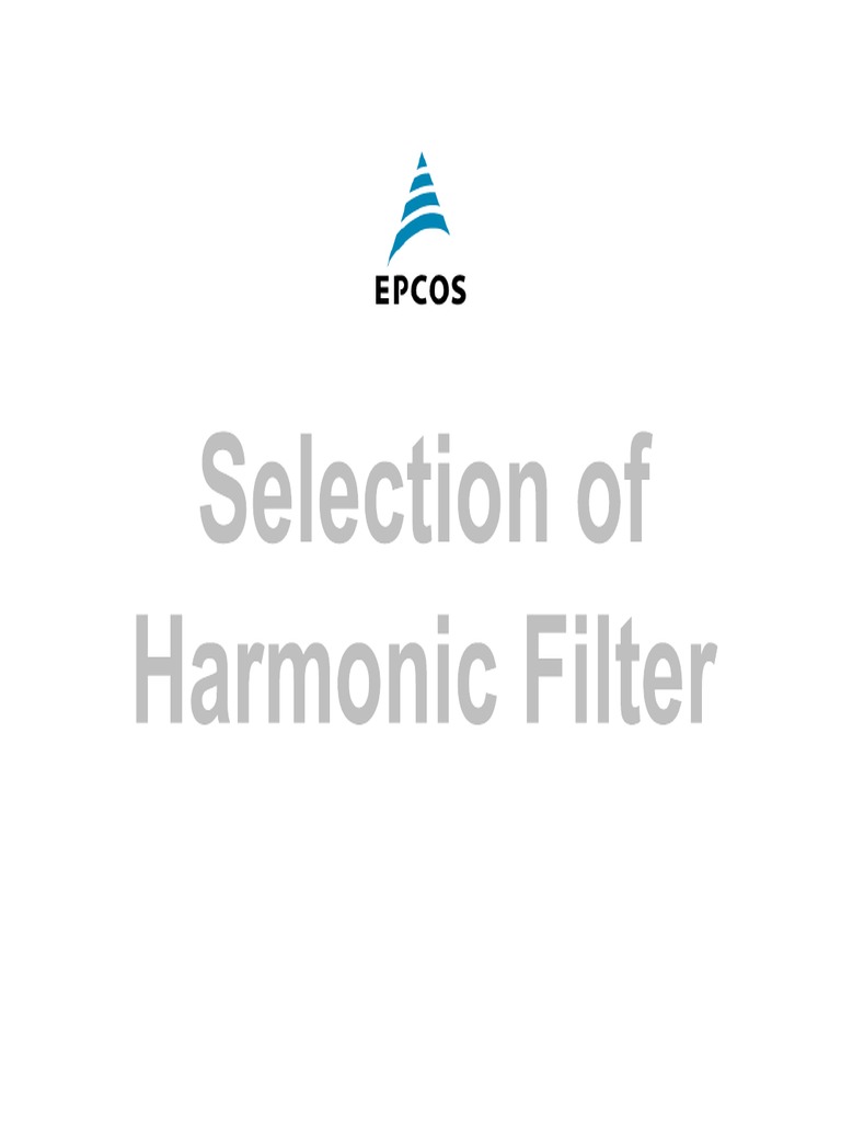 PFC Harmonic Filter Selection | PDF | Electronic Filter | Capacitor