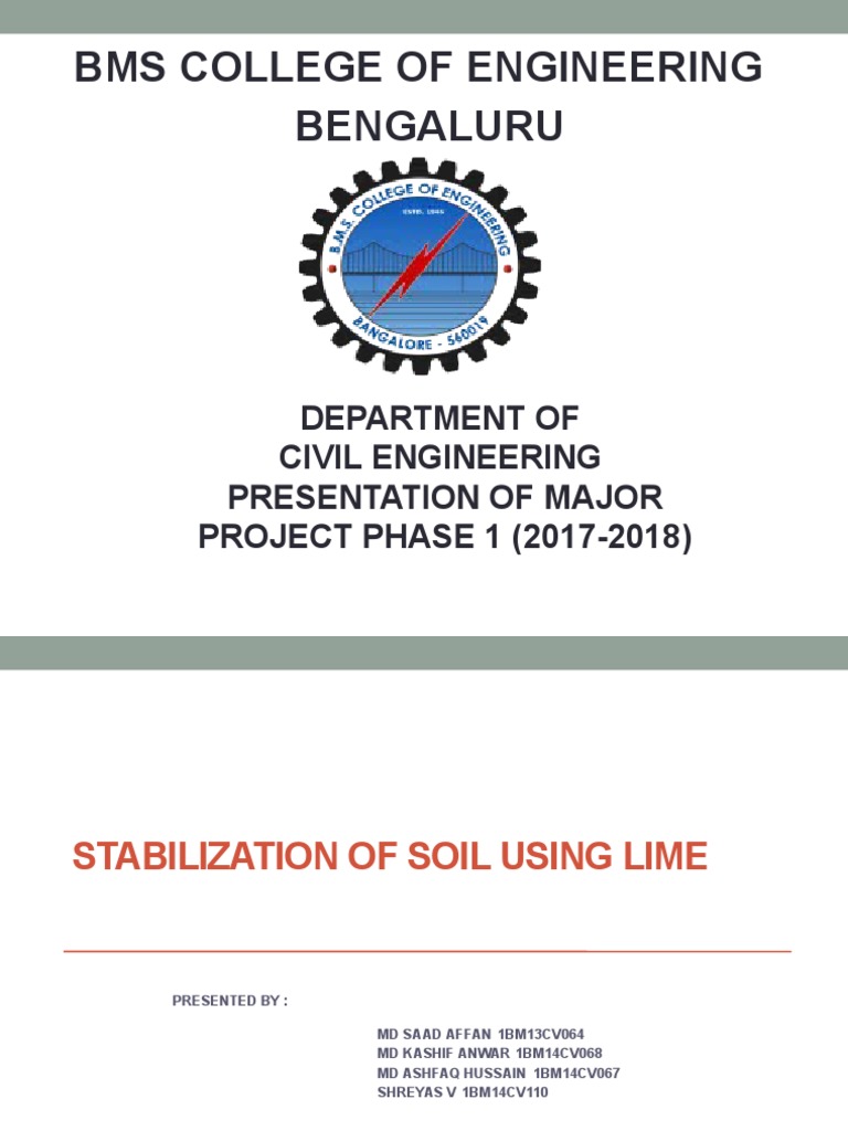 FINAL PROJECT Presentation - Corrected 1 | PDF | Soil | Fly Ash